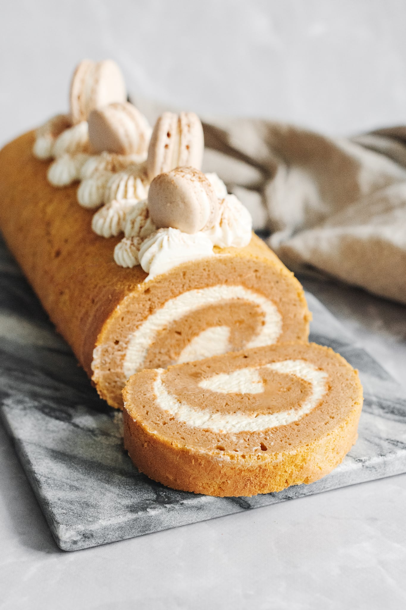 Pumpkin Swiss Roll - Teak & Thyme