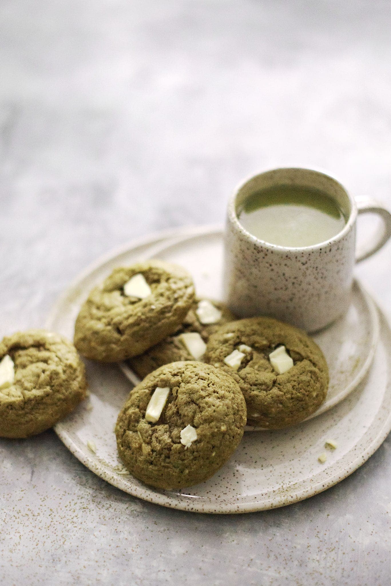 Matcha White Chocolate Cookies - Teak & Thyme