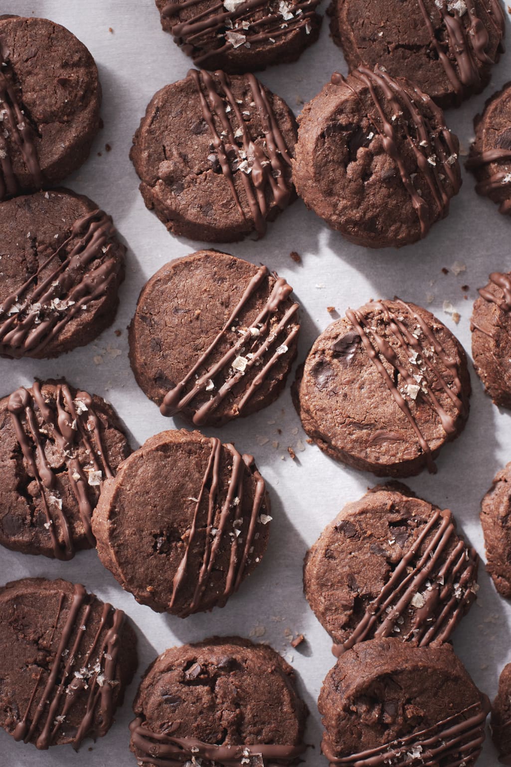 Salted Chocolate Sablé Cookies - Teak & Thyme
