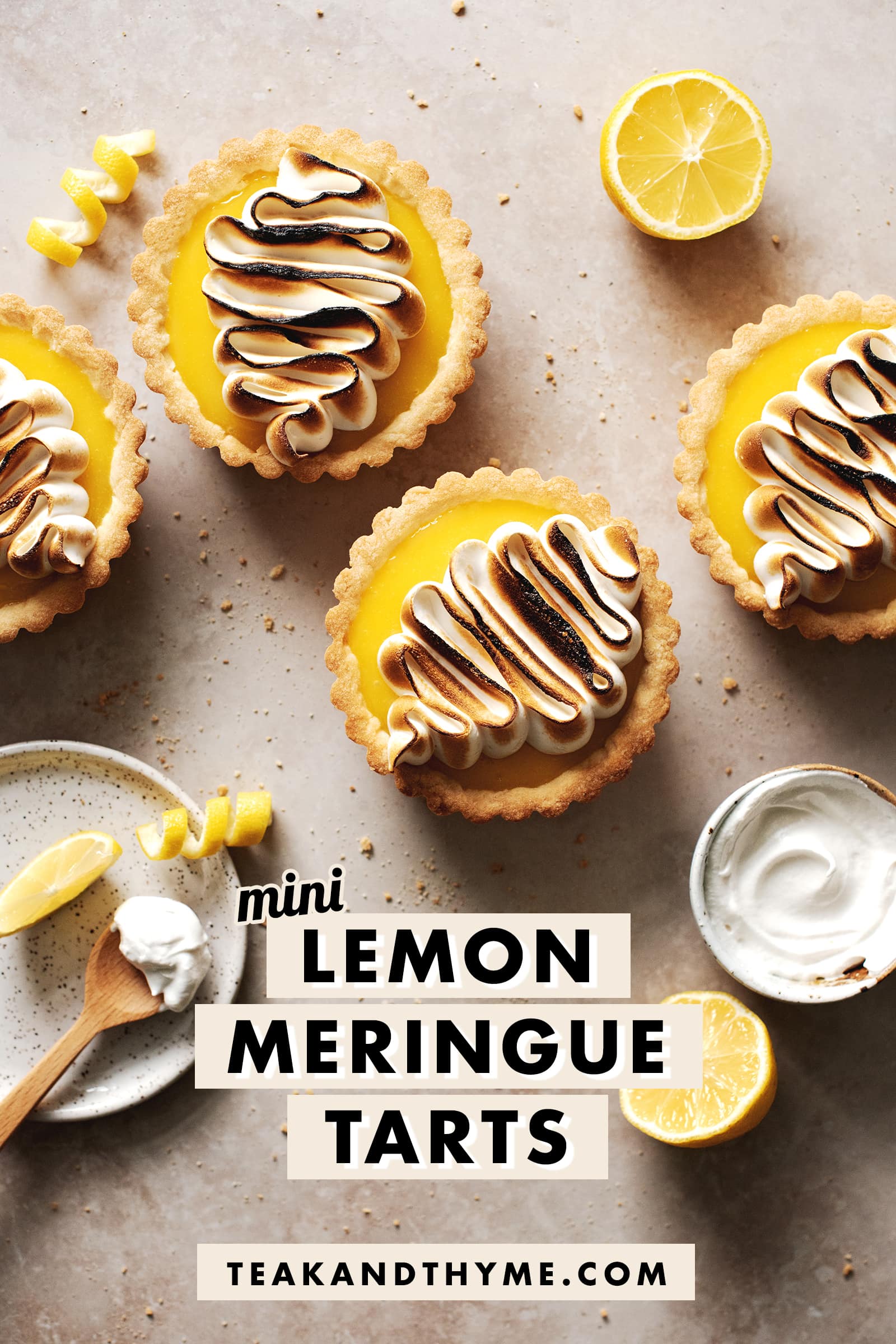 Mini Lemon Meringue Tarts - Teak & Thyme