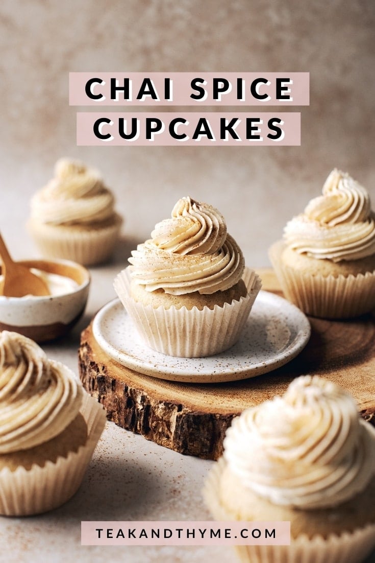 Chai Spice Cupcakes - Teak & Thyme