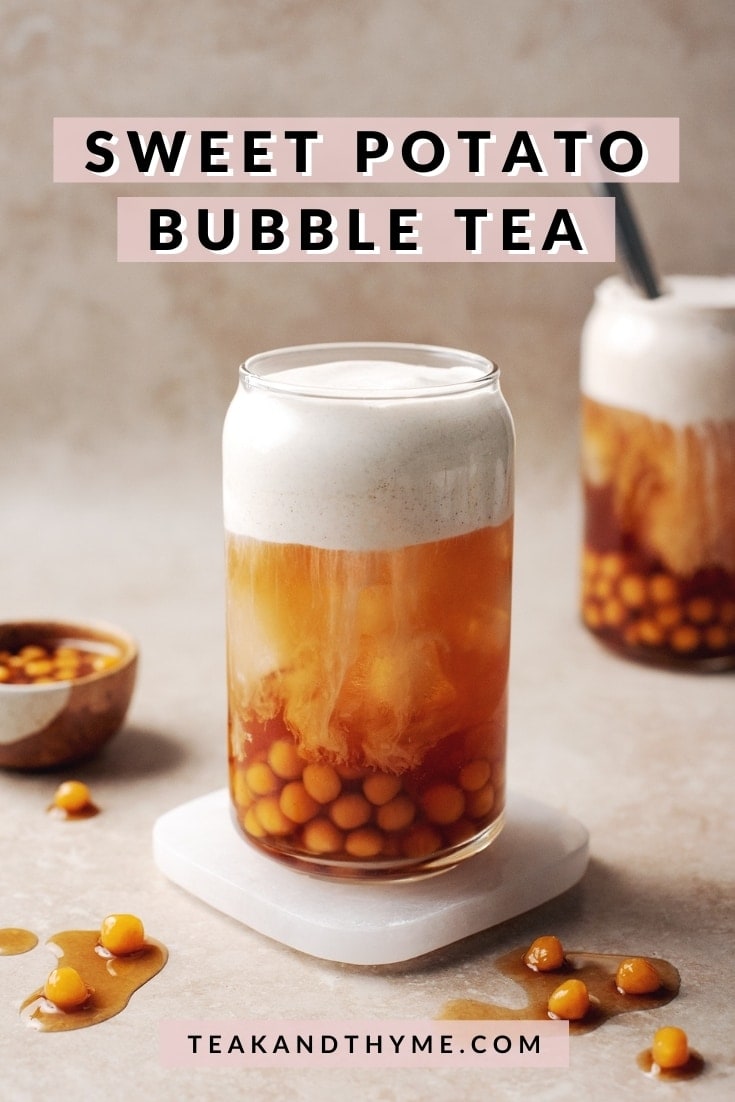 Sweet Potato Bubble Tea - Teak & Thyme