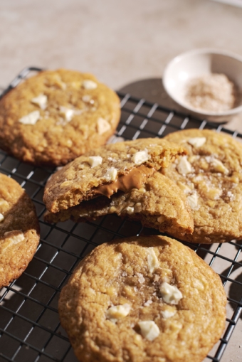 Biscoff Stuffed Cookies - Teak & Thyme
