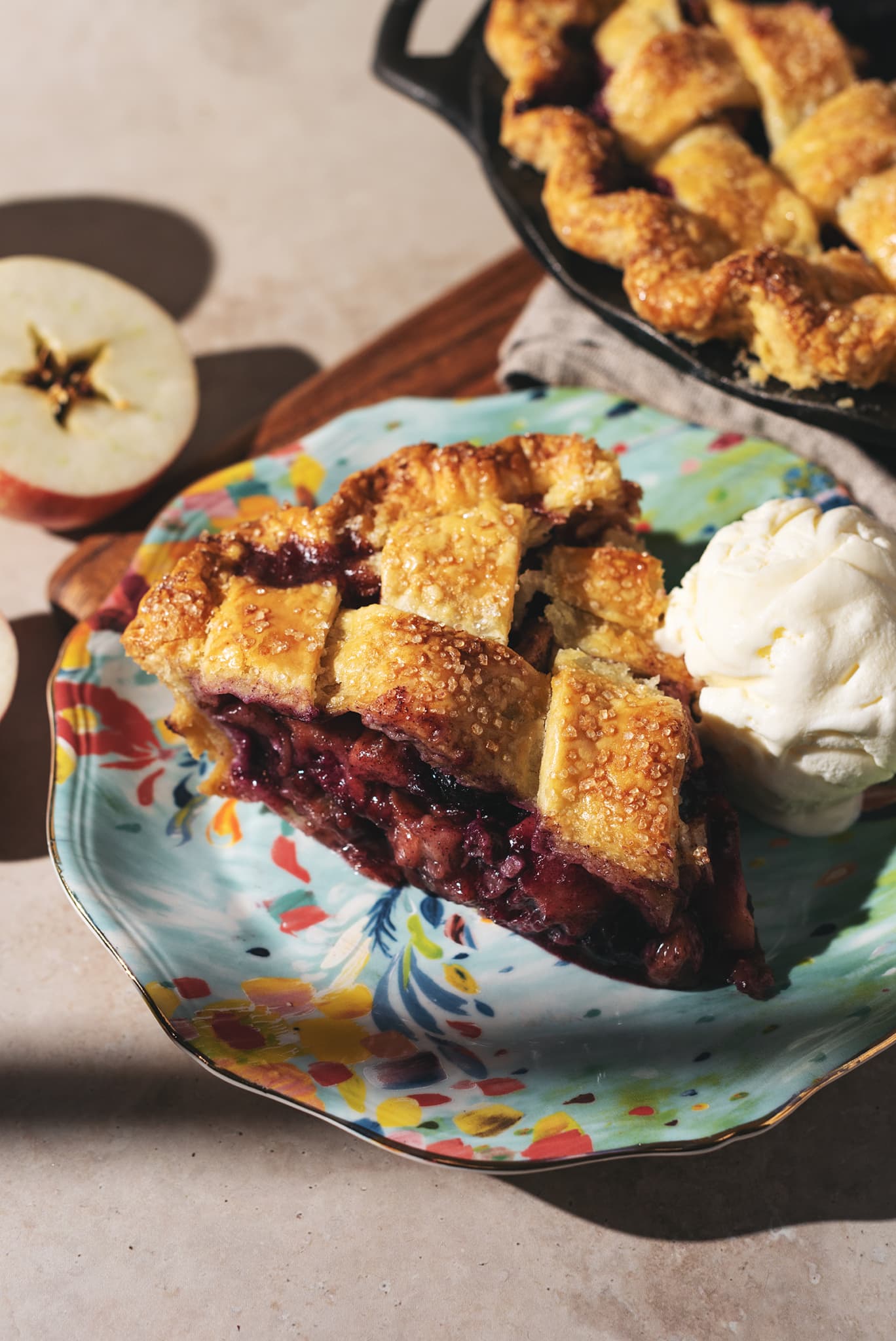 Blueberry Apple Pie - Teak & Thyme