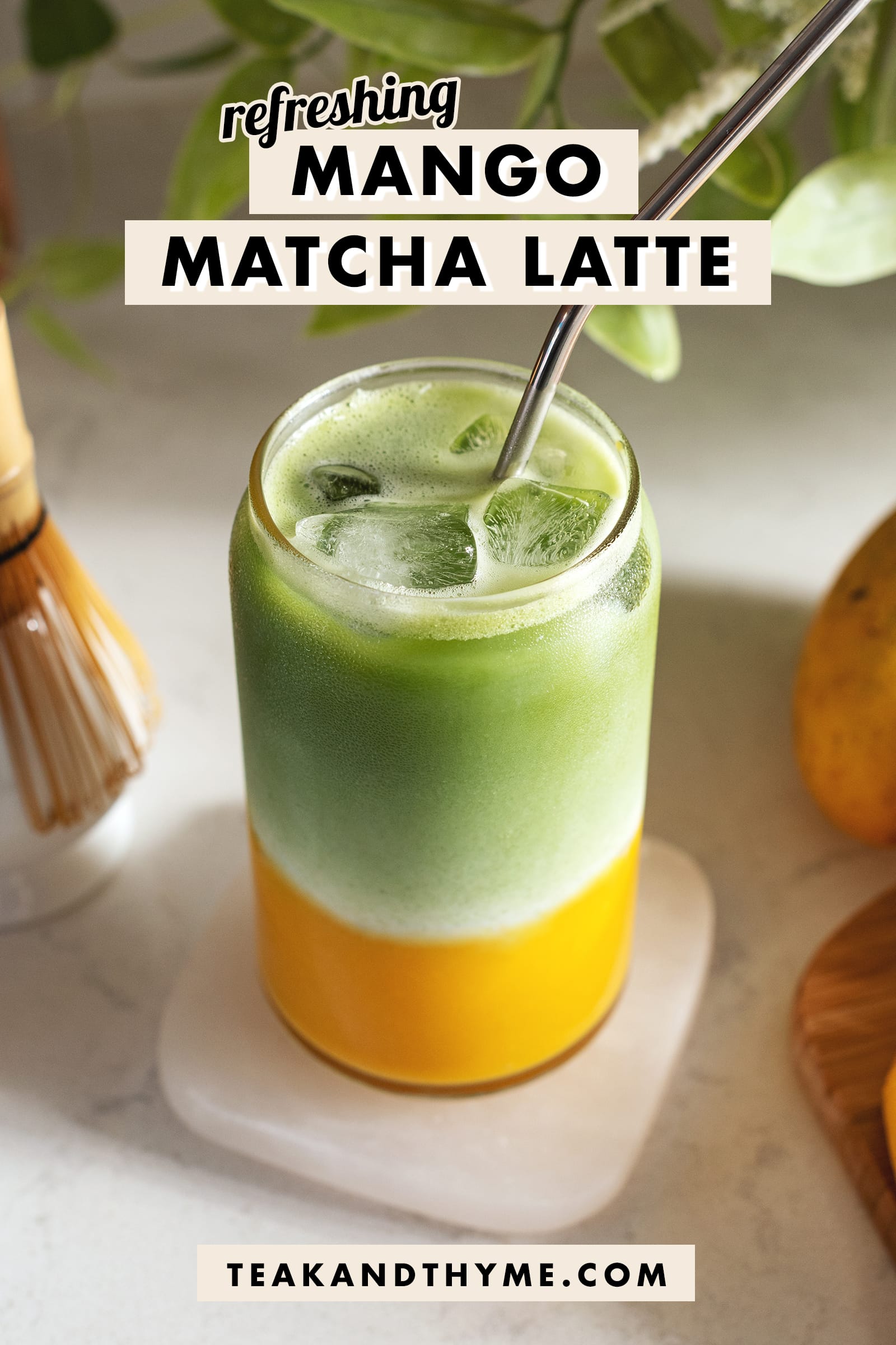 Mango Matcha Latte - Teak & Thyme