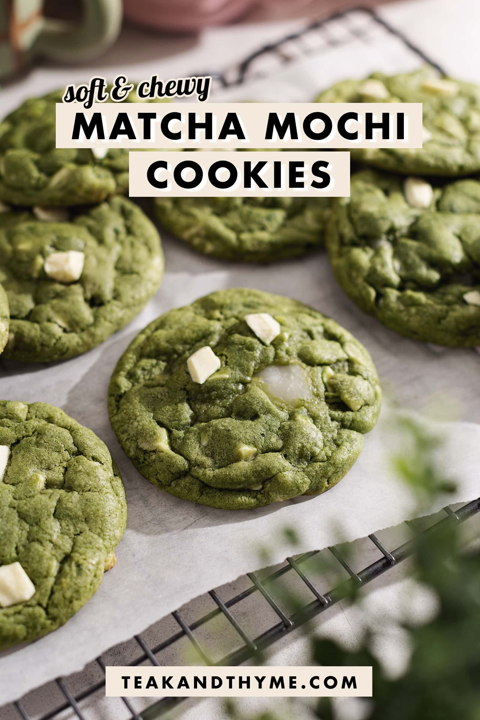 Matcha Mochi Cookies - Teak & Thyme