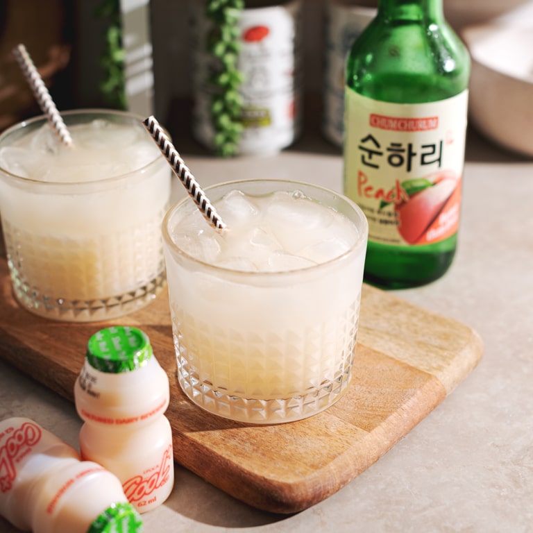 Soju Yakult Cocktail - Teak & Thyme