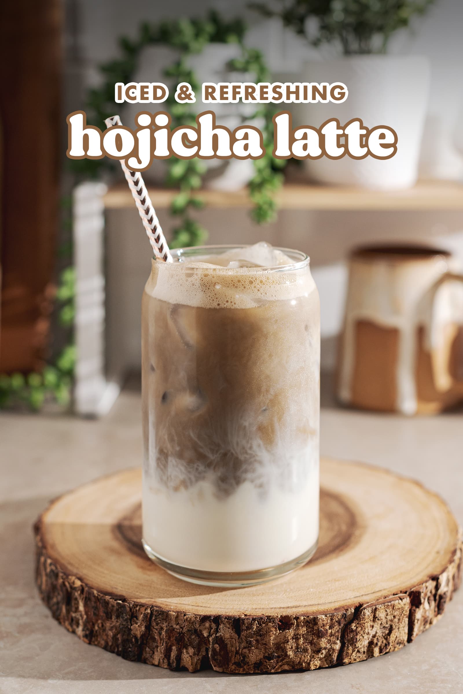 Hojicha Latte (Hot or Iced) - Teak & Thyme