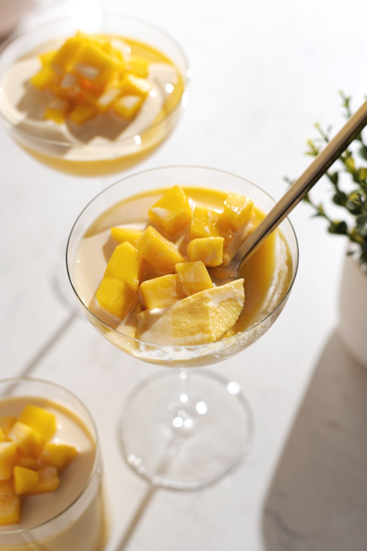 Mango Pudding (Hong Kong Style) - Teak & Thyme