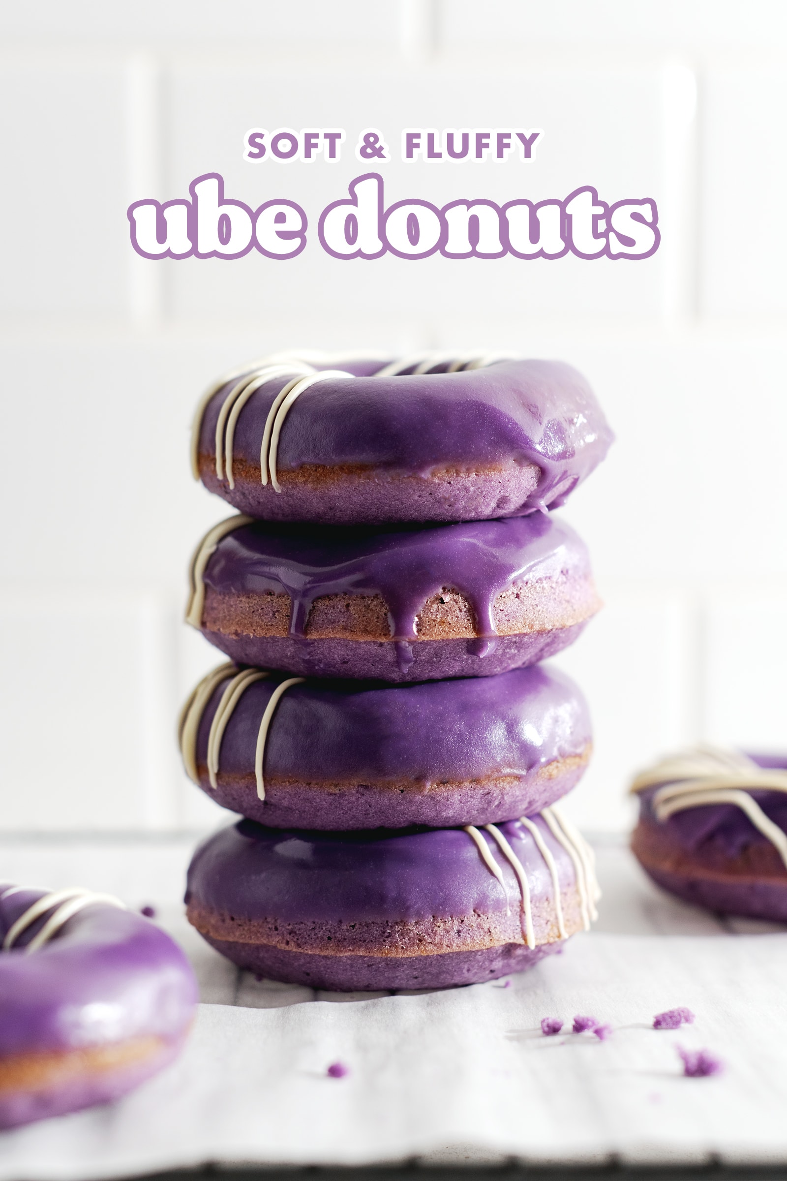 Ube Donuts - Teak & Thyme