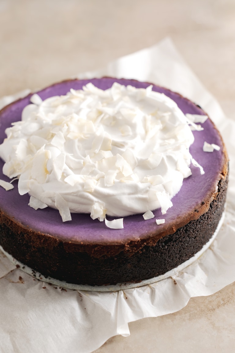 Ube Cheesecake - Teak & Thyme