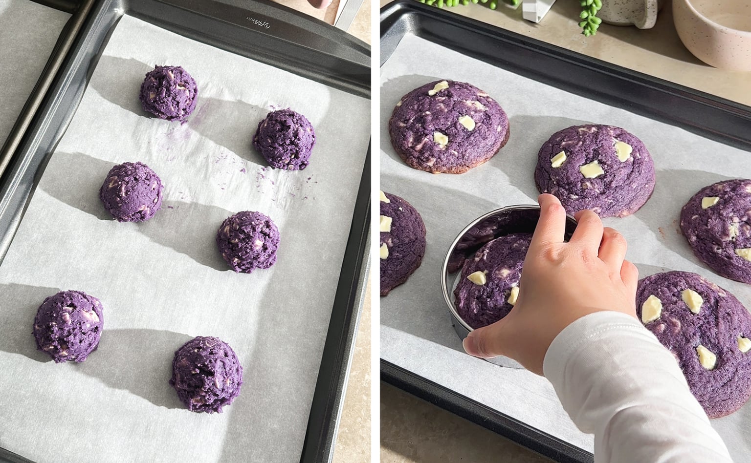 Ube Cookies - Teak & Thyme