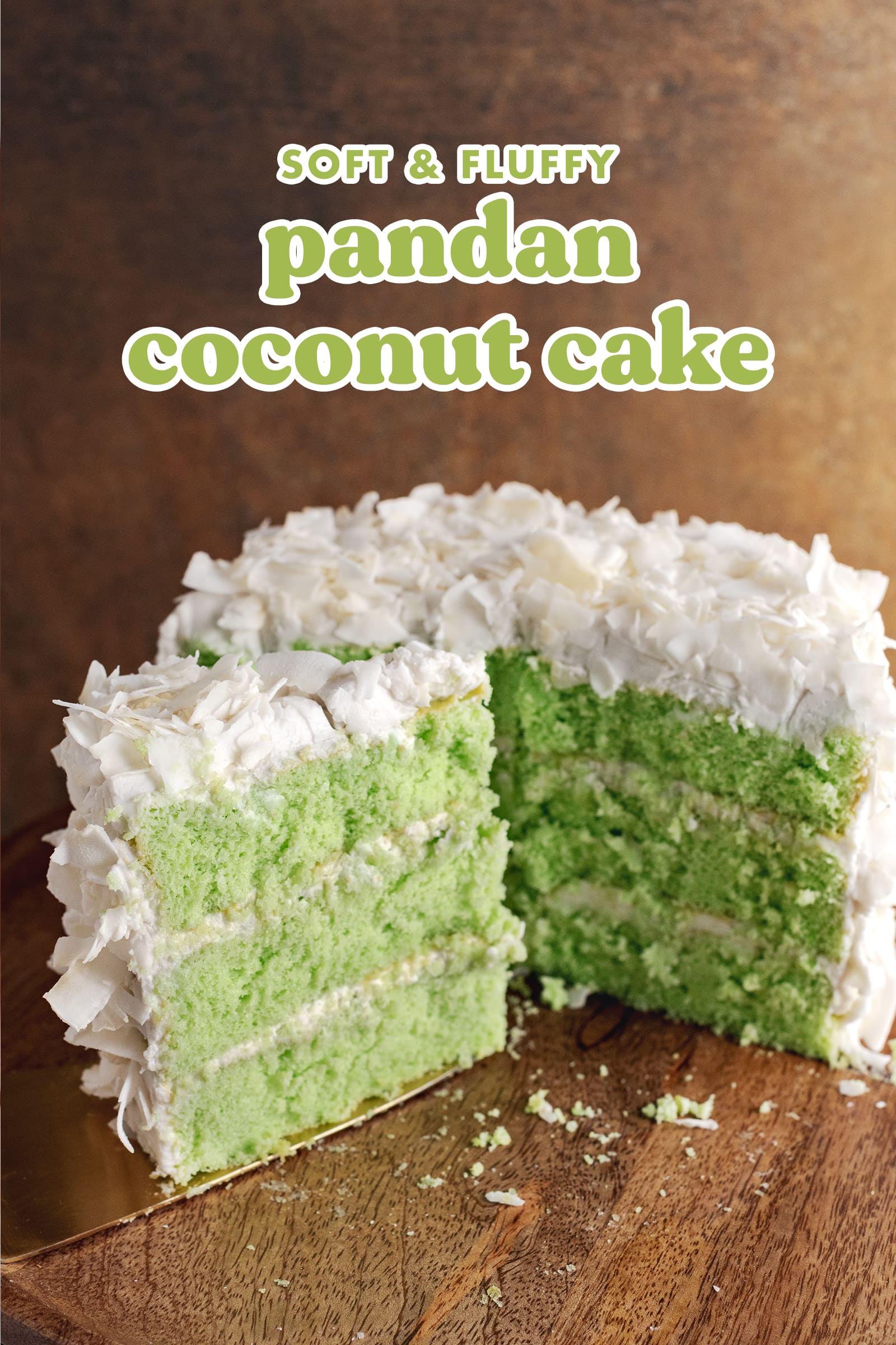 Pandan Coconut Cake - Teak & Thyme