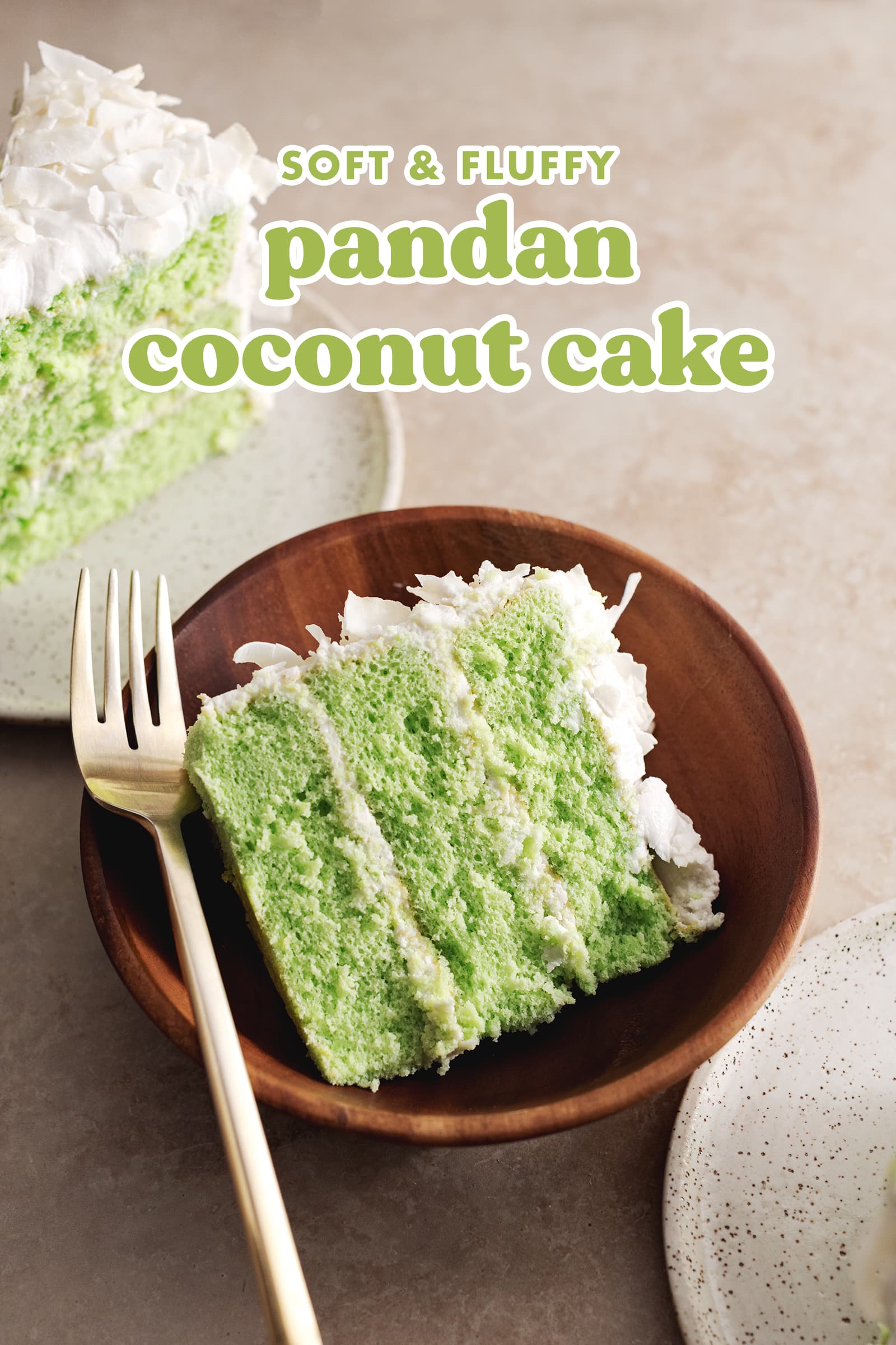 Pandan Coconut Cake - Teak & Thyme
