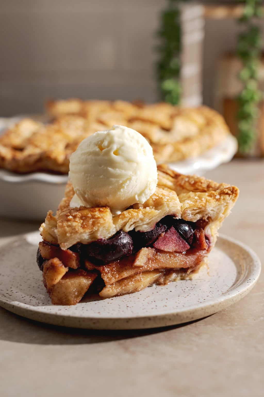 Cherry Apple Pie - Teak & Thyme