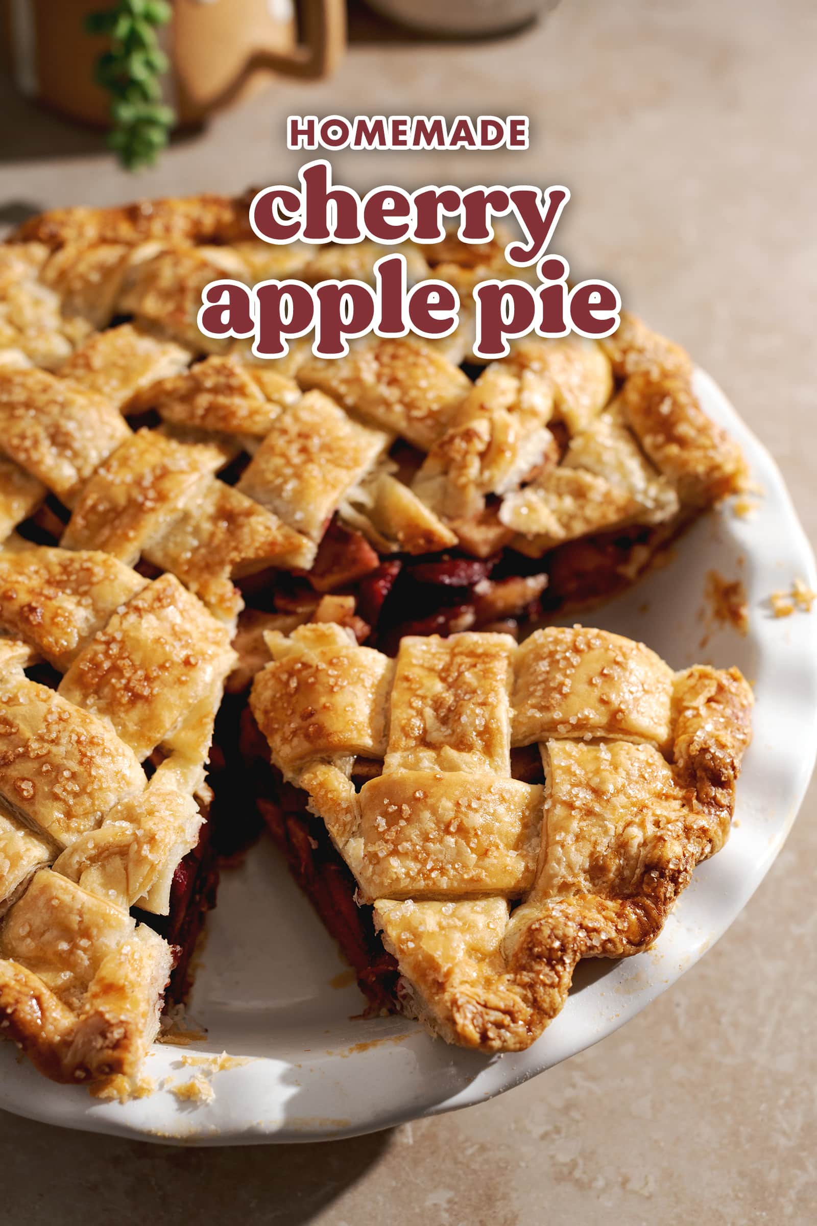 Cherry Apple Pie - Teak & Thyme