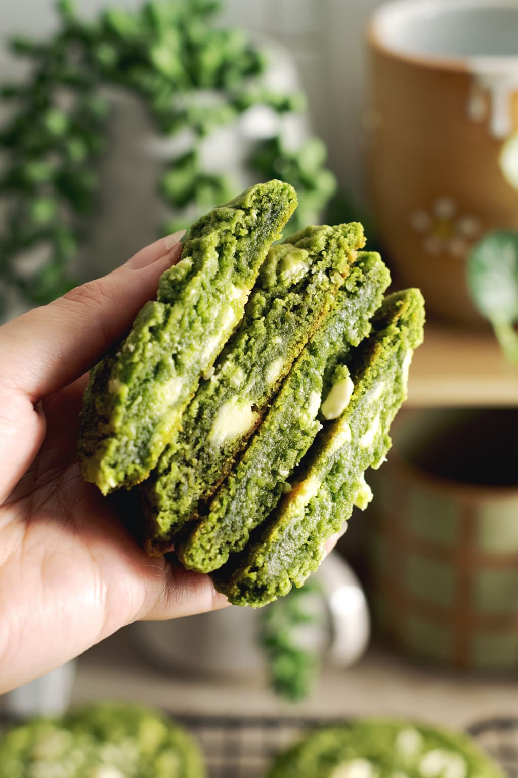 Matcha White Chocolate Cookies - Teak & Thyme