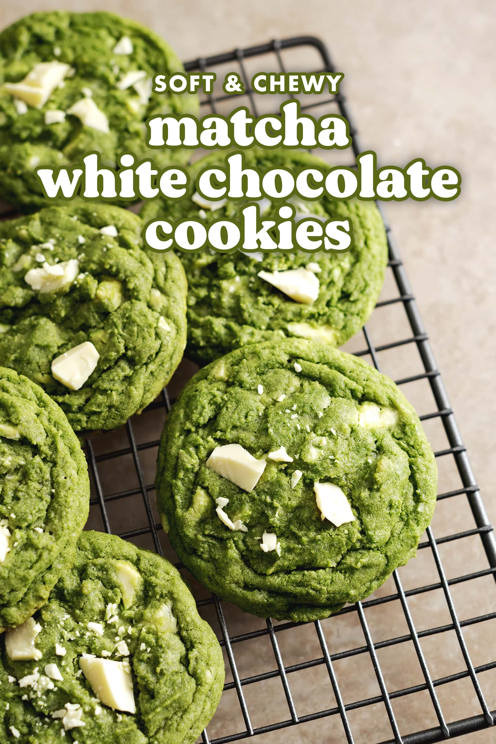 Matcha White Chocolate Cookies - Teak & Thyme