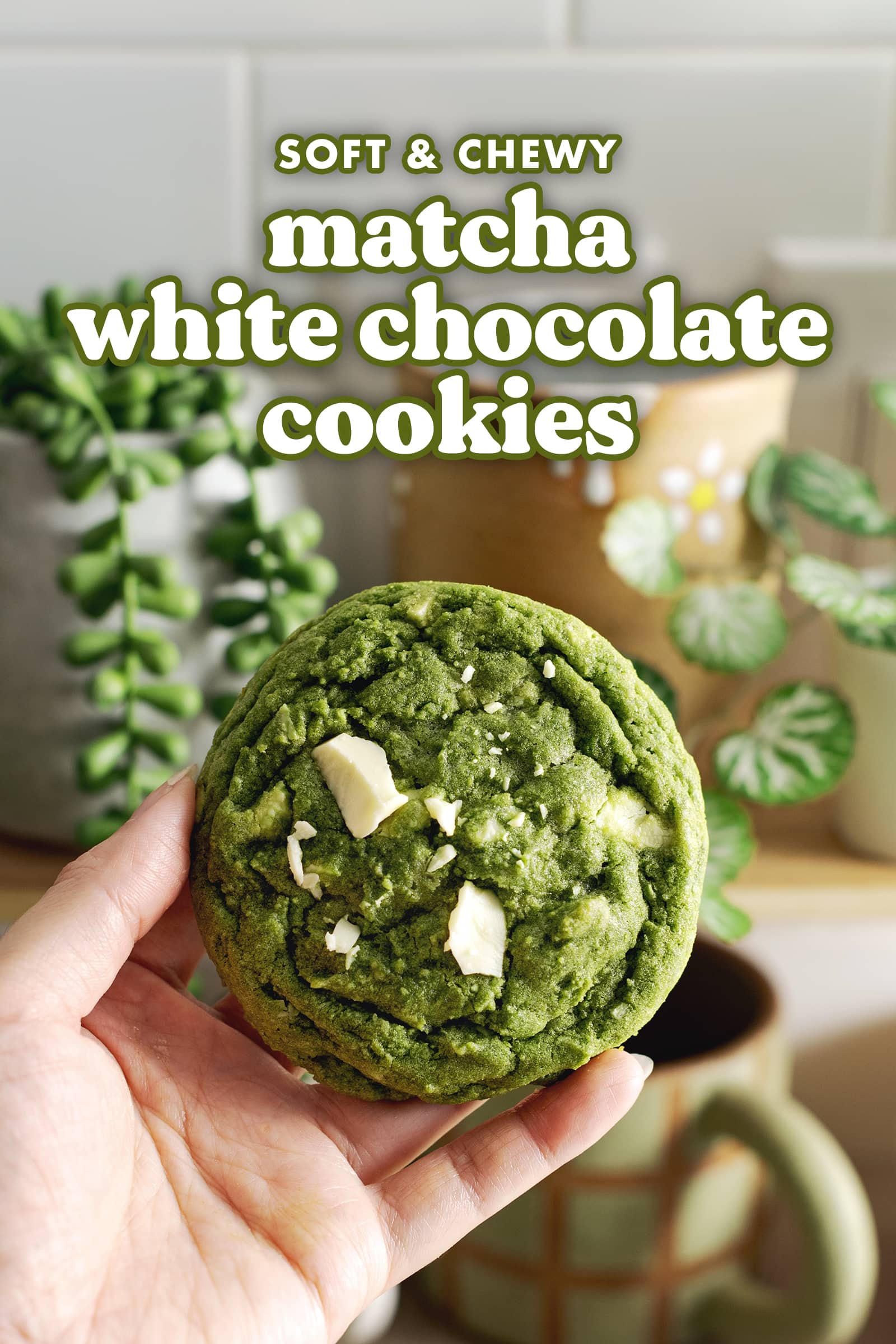 Matcha White Chocolate Cookies - Teak & Thyme