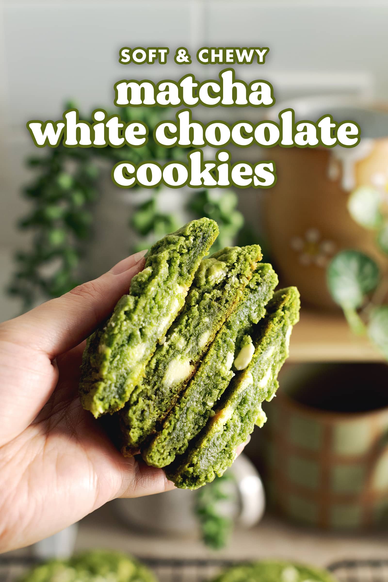 Matcha White Chocolate Cookies - Teak & Thyme