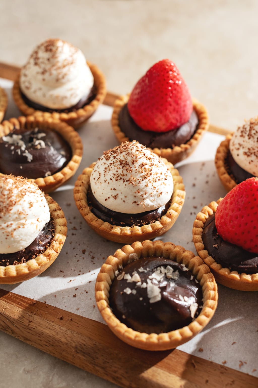 Mini Chocolate Tarts - Teak & Thyme