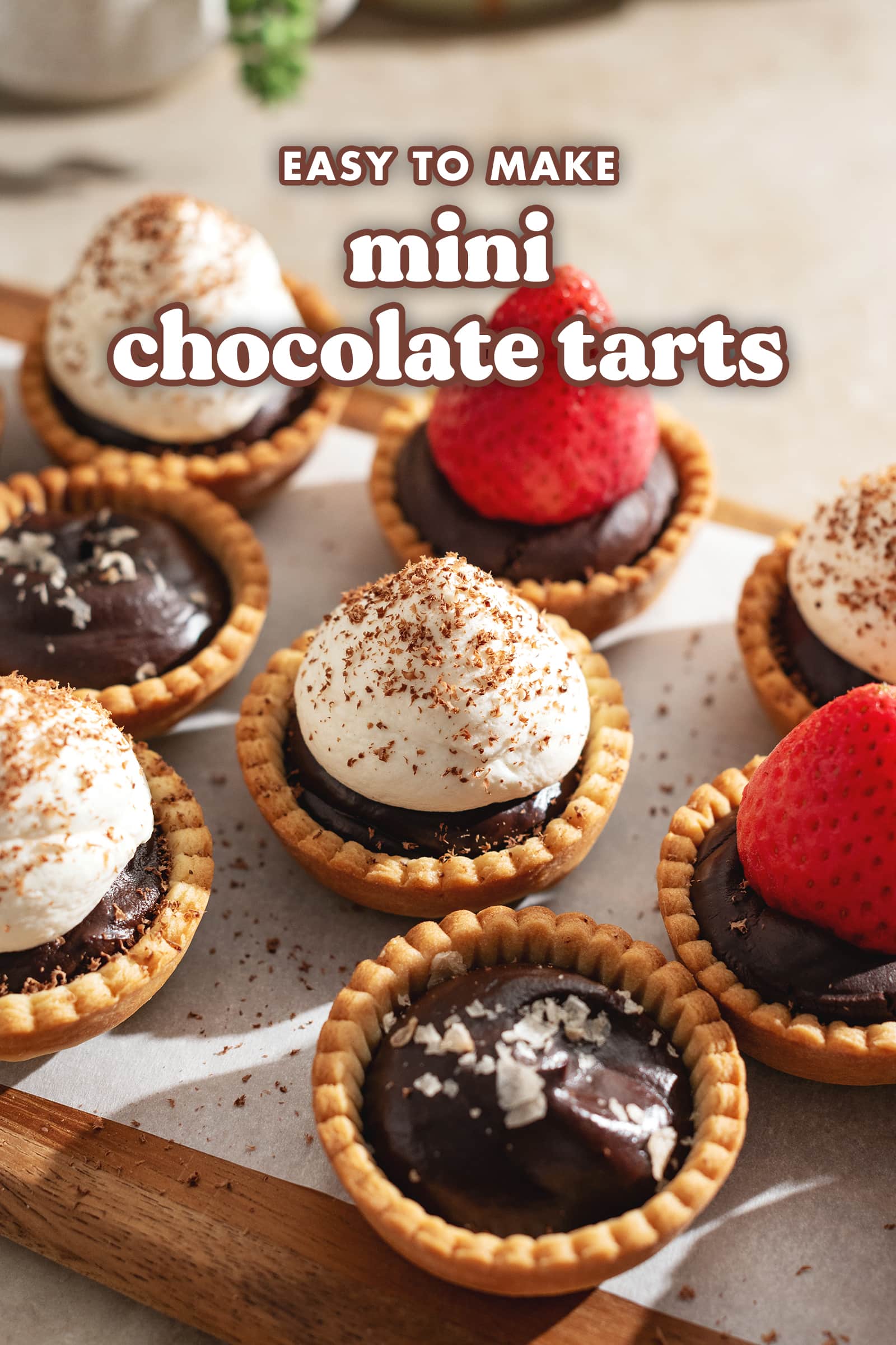 Mini Chocolate Tarts - Teak & Thyme