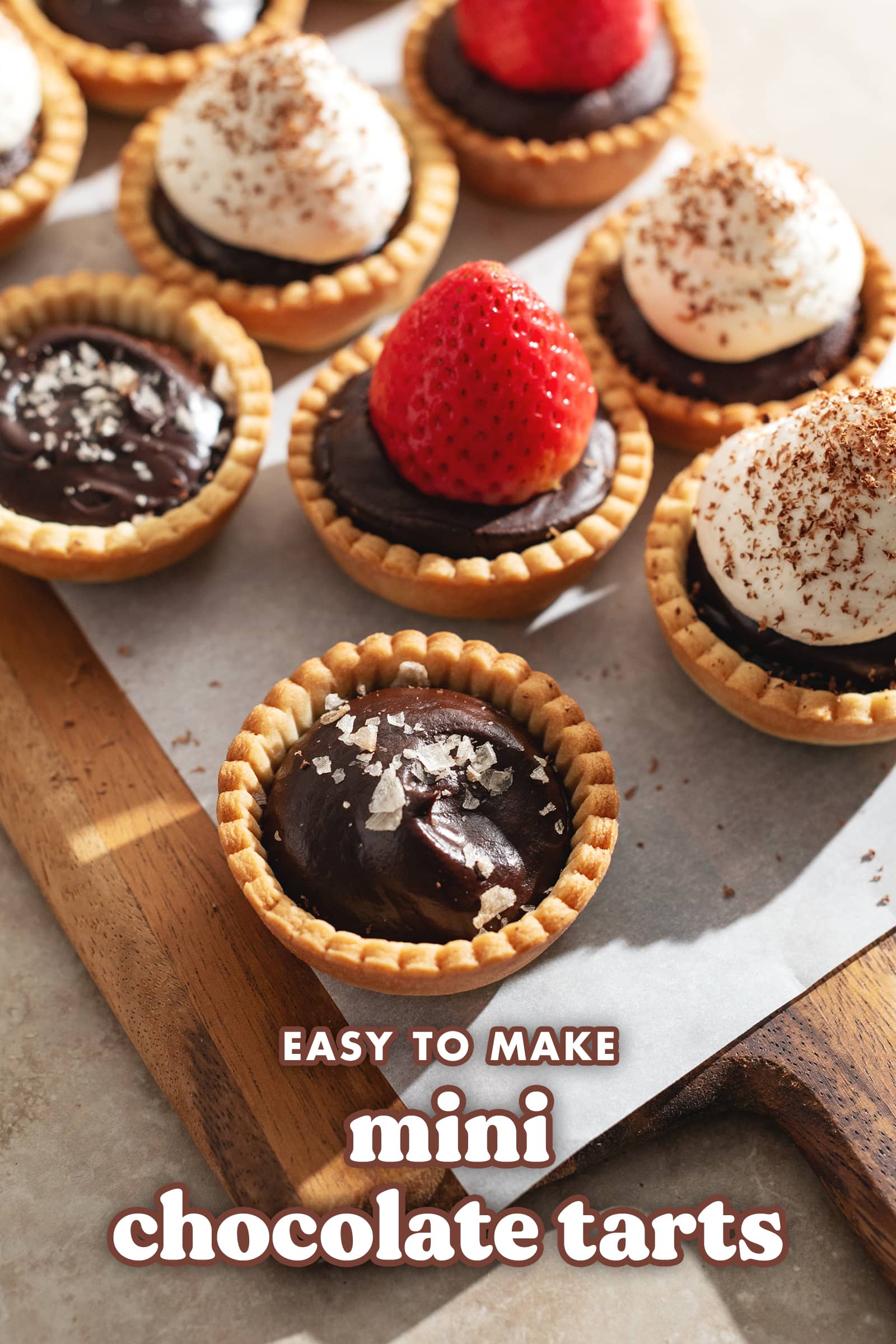 Mini Chocolate Tarts - Teak & Thyme