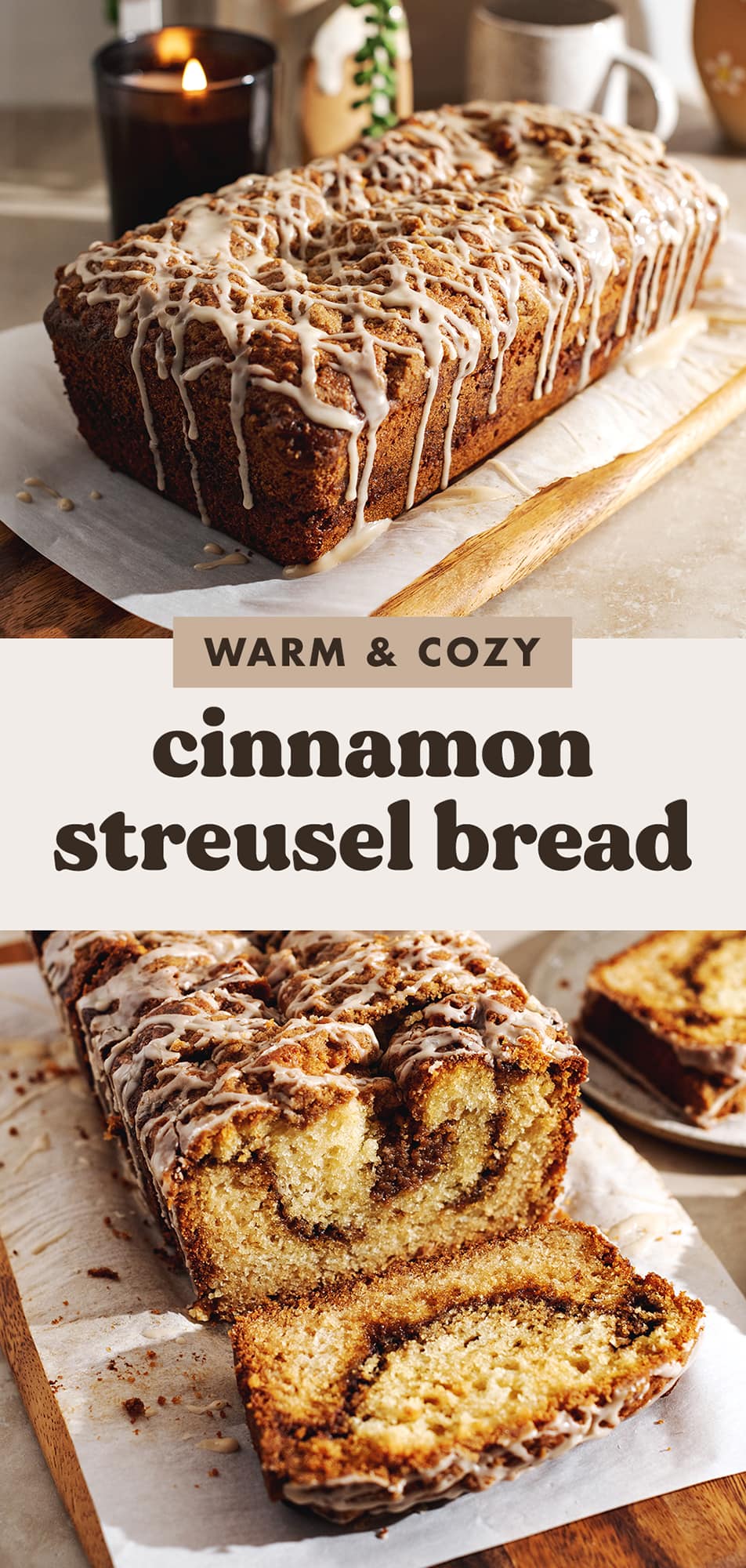 Cinnamon Streusel Bread - Teak & Thyme