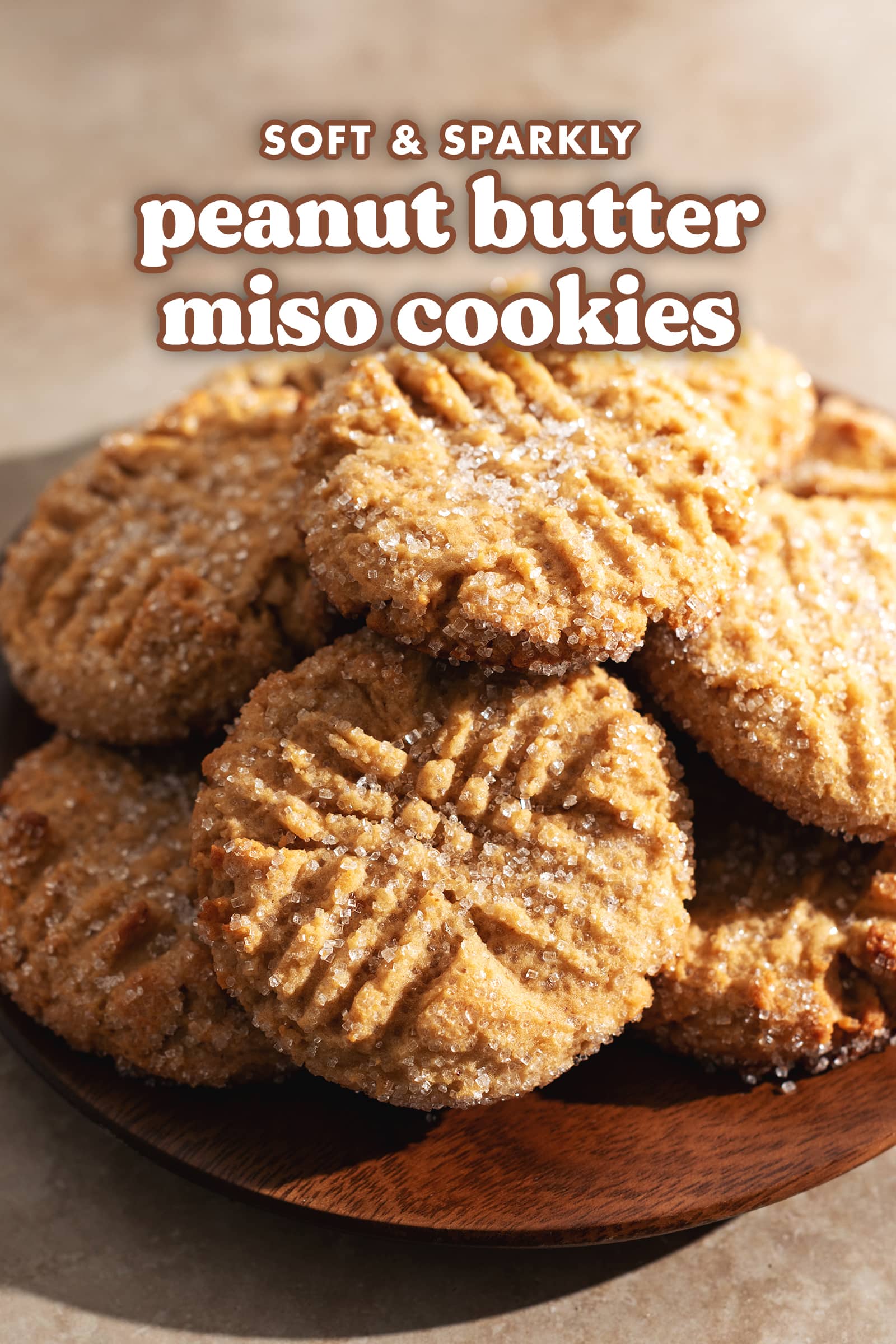 Peanut Butter Miso Cookies - Teak & Thyme