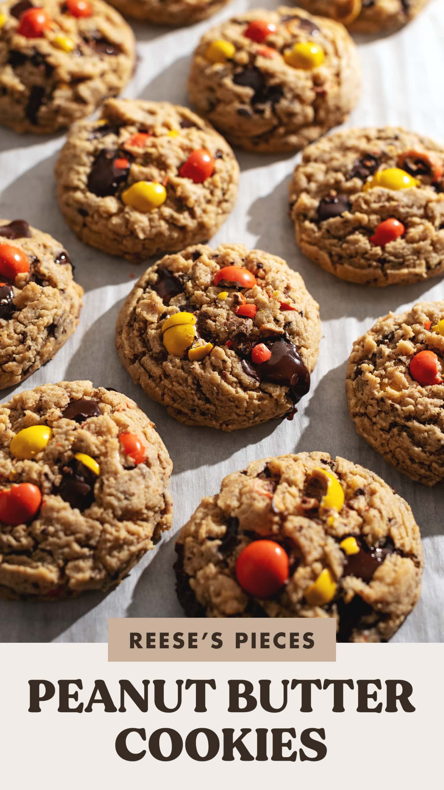 Reese's Pieces Peanut Butter Cookies - Teak & Thyme