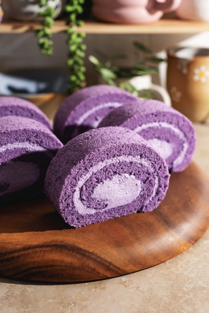 Ube Roll Cake - Teak & Thyme