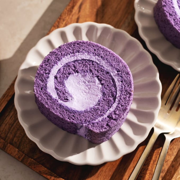 Ube Roll Cake - Teak & Thyme