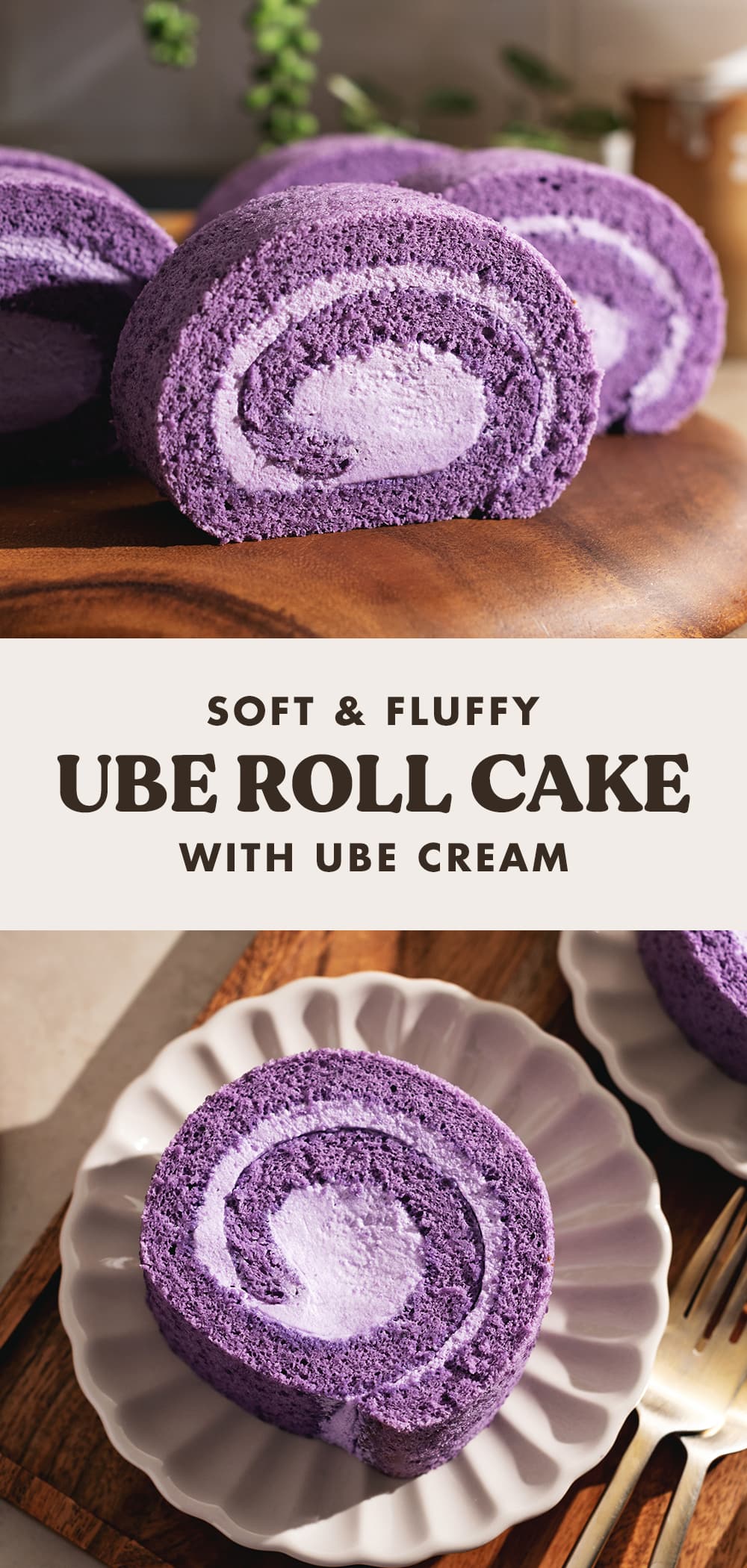 Ube Roll Cake - Teak & Thyme