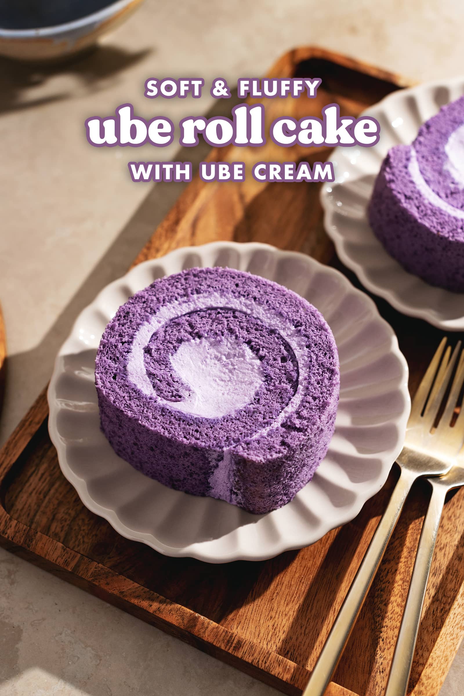 Ube Roll Cake - Teak & Thyme