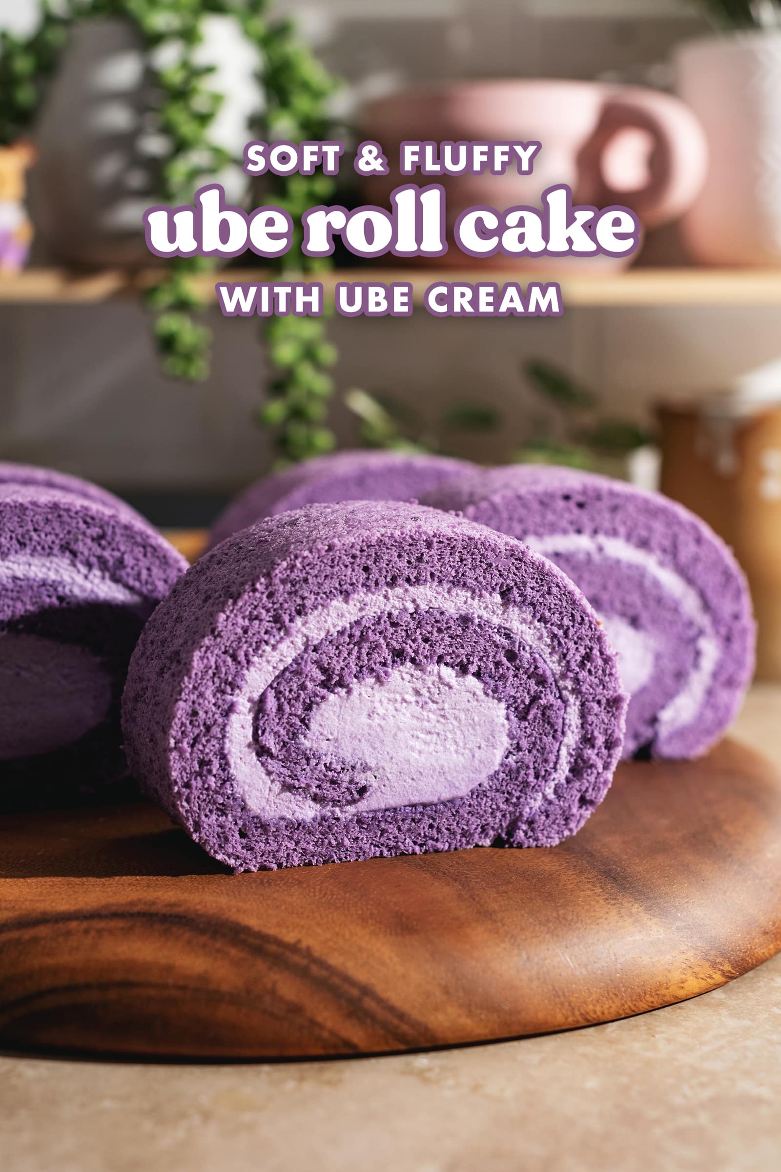 Ube Roll Cake - Teak & Thyme