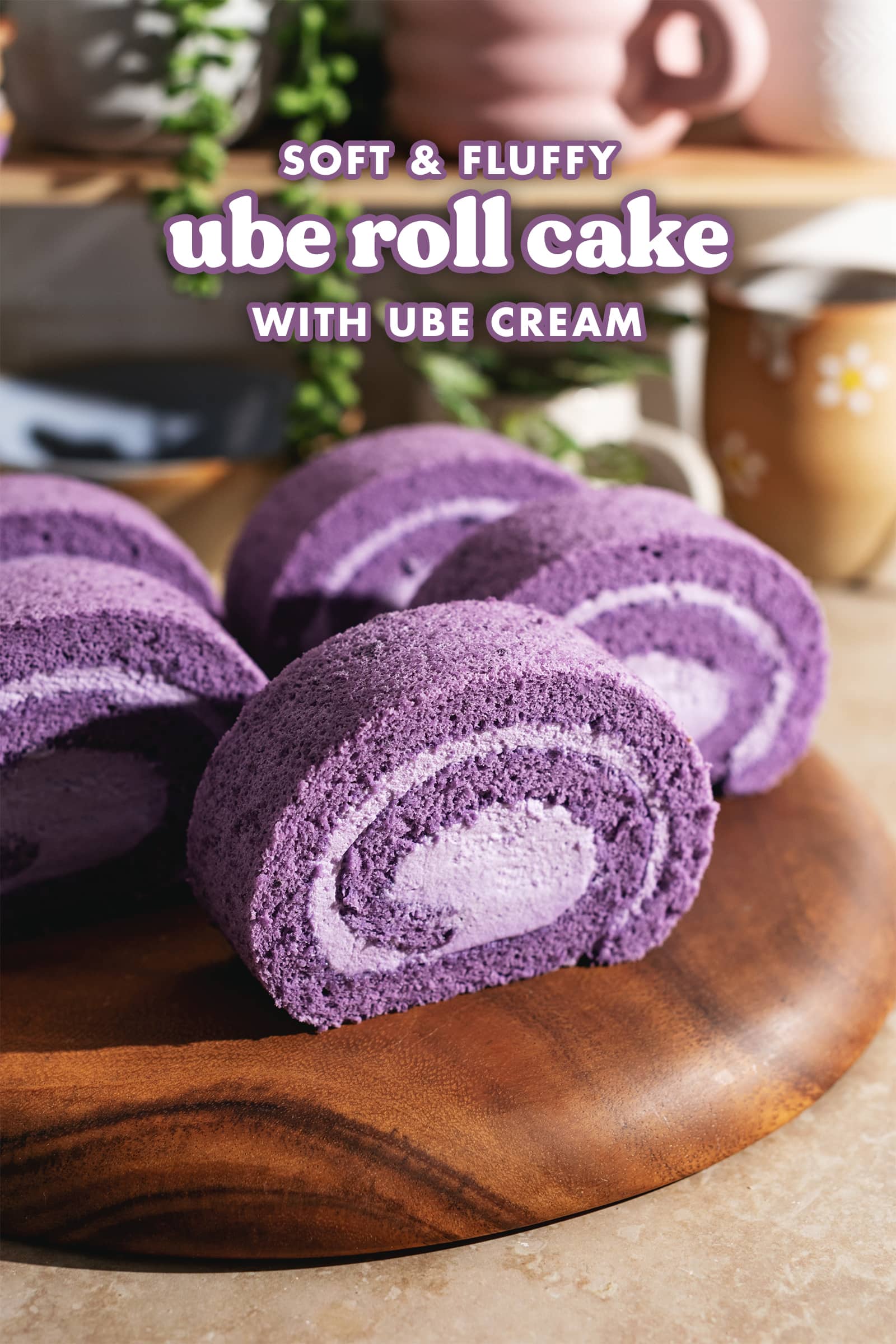 Ube Roll Cake - Teak & Thyme