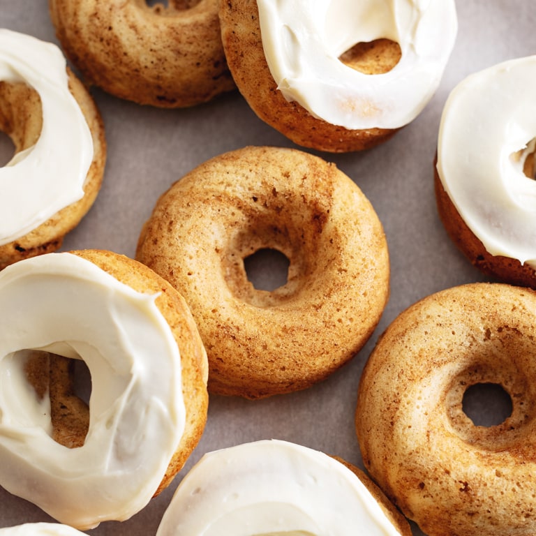 Cinnamon Roll Donuts - Teak & Thyme
