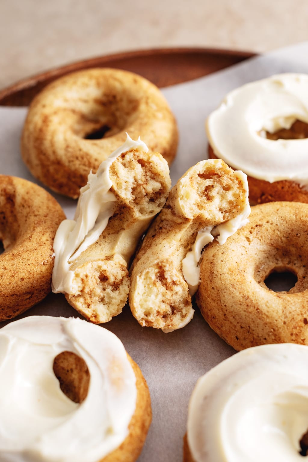 Cinnamon Roll Donuts - Teak & Thyme