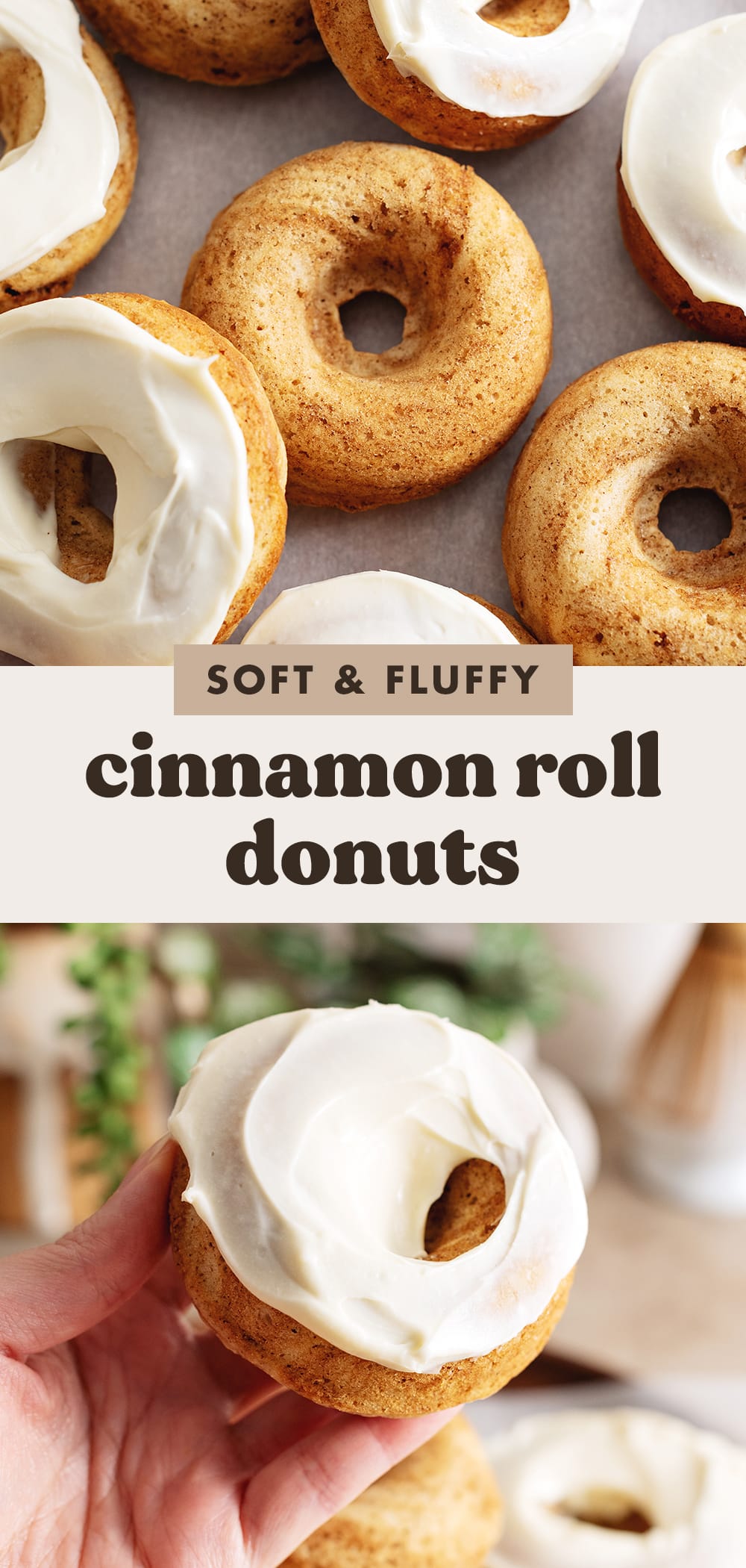 Cinnamon Roll Donuts - Teak & Thyme