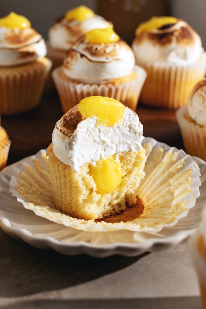Lemon Meringue Cupcakes - Teak & Thyme
