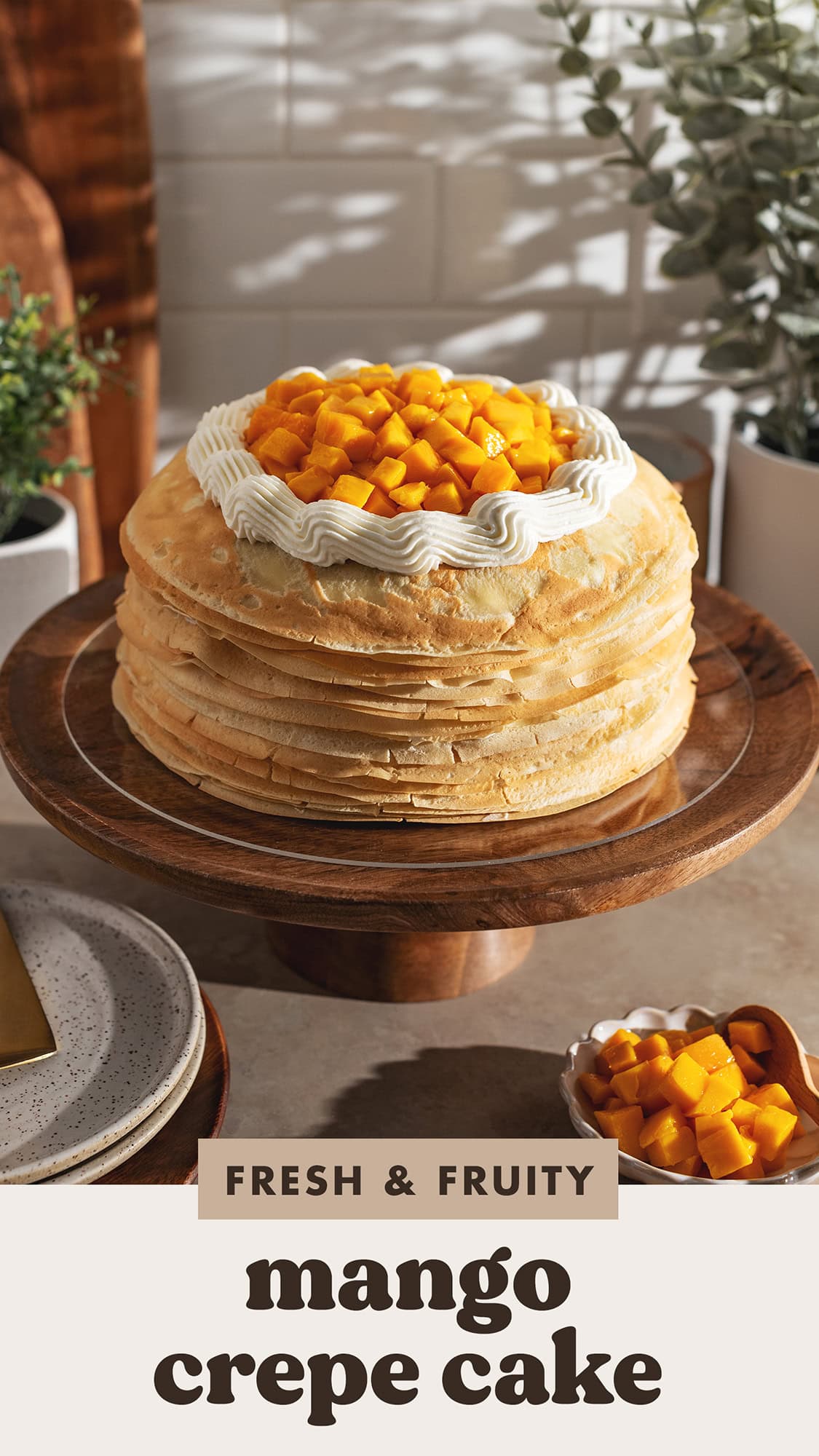 Mango Crepe Cake - Teak & Thyme