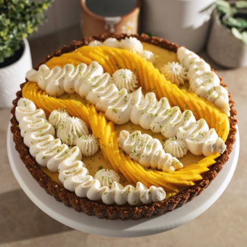 Mango Tart (with biscoff crust) - Teak & Thyme