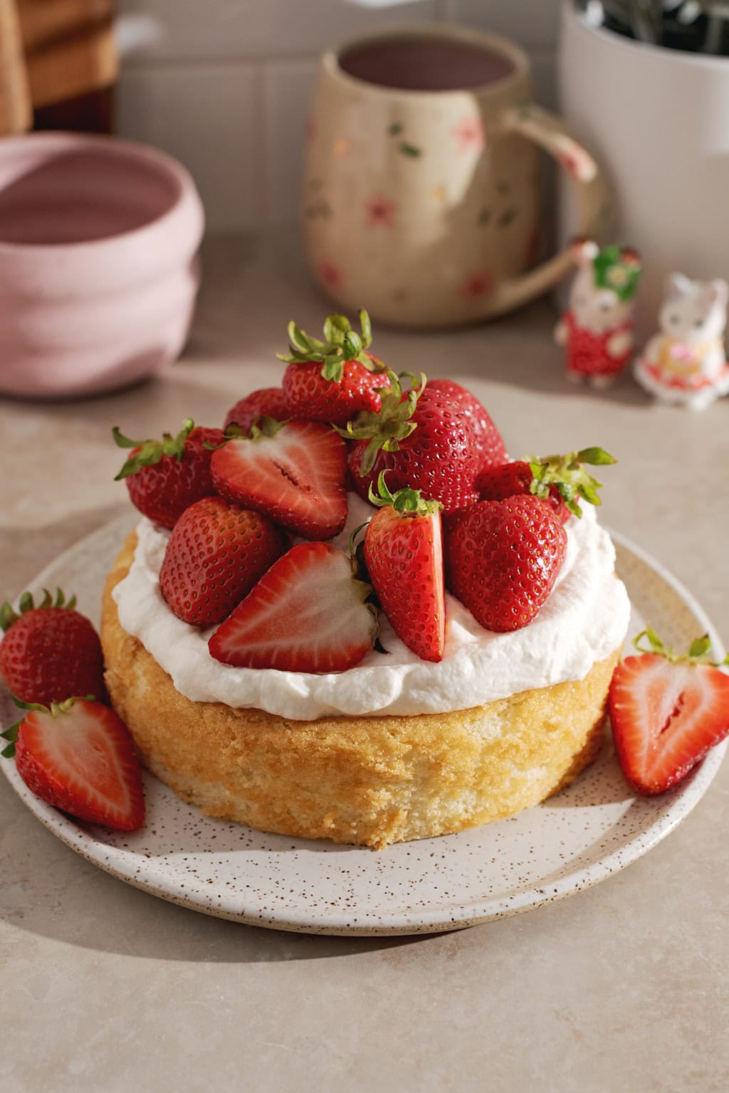 Mini Strawberry Cream Cake - Teak & Thyme