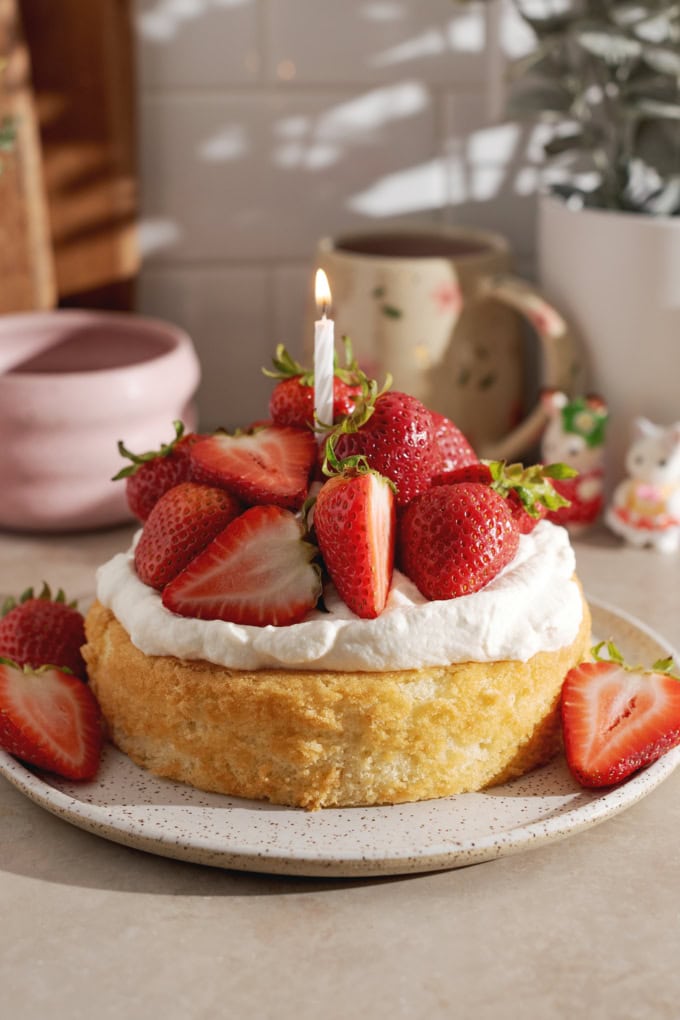 Mini Strawberry Cream Cake - Teak & Thyme