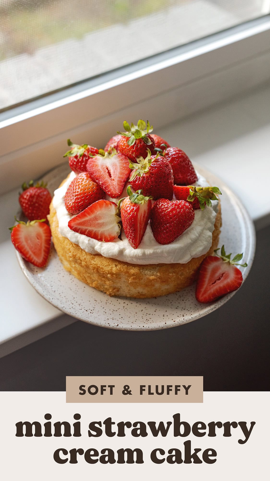 Mini Strawberry Cream Cake - Teak & Thyme