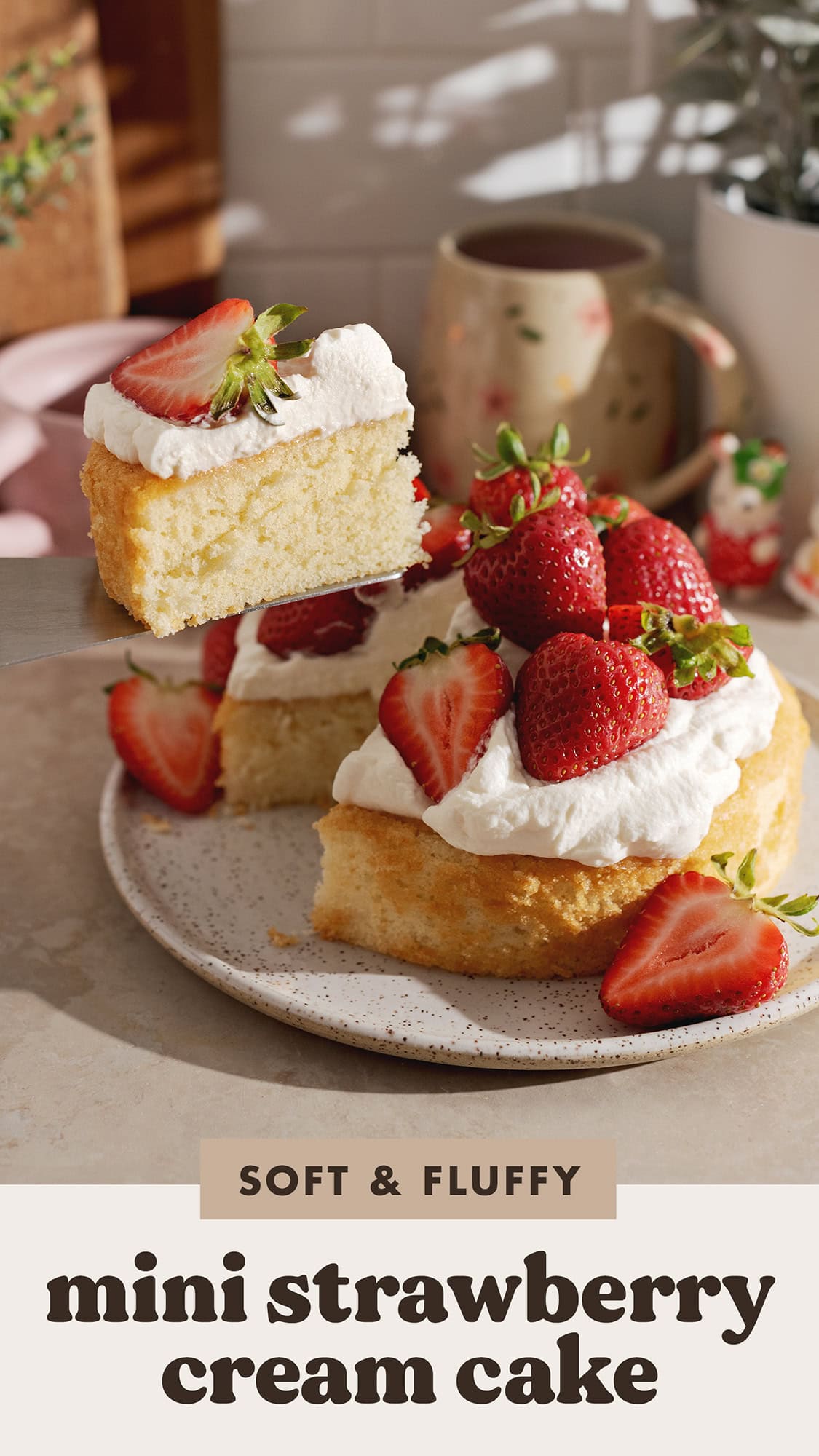 Mini Strawberry Cream Cake - Teak & Thyme