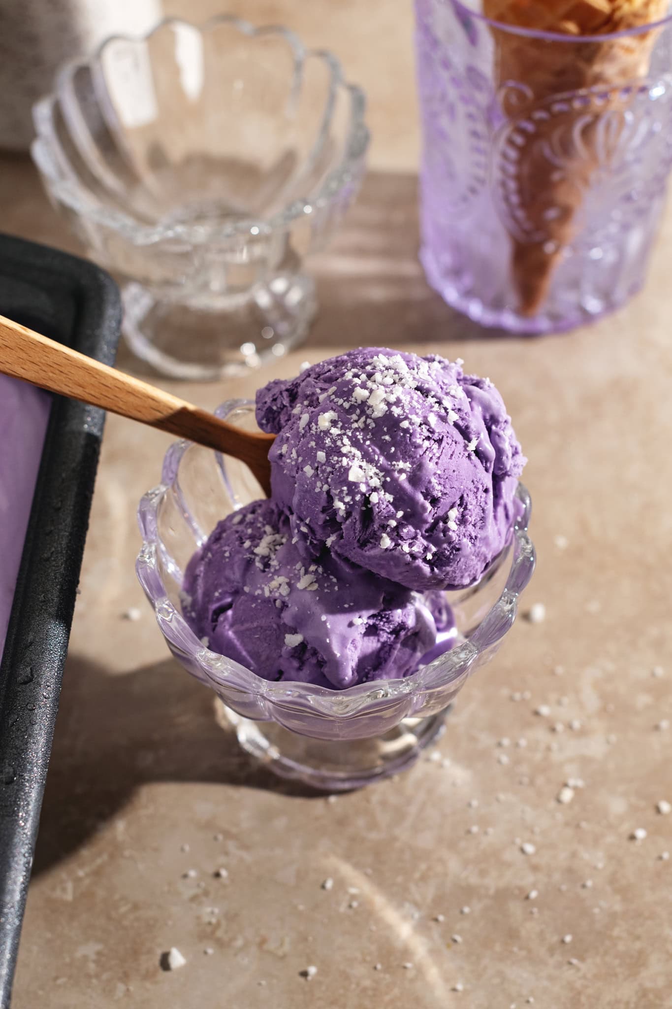 Ube Ice Cream (no-churn) - Teak & Thyme