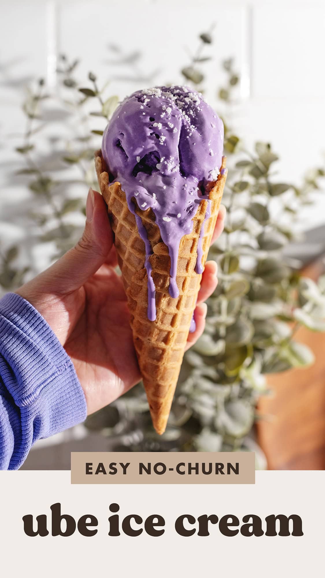 Ube Ice Cream (no-churn) - Teak & Thyme