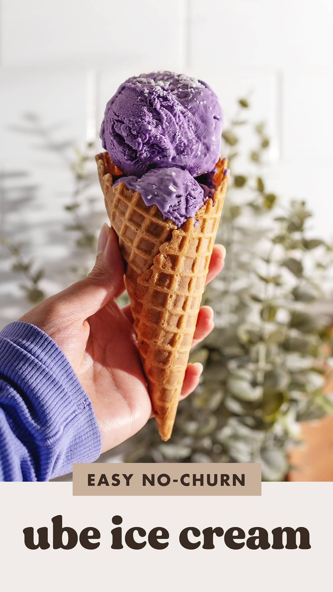 Ube Ice Cream (no-churn) - Teak & Thyme