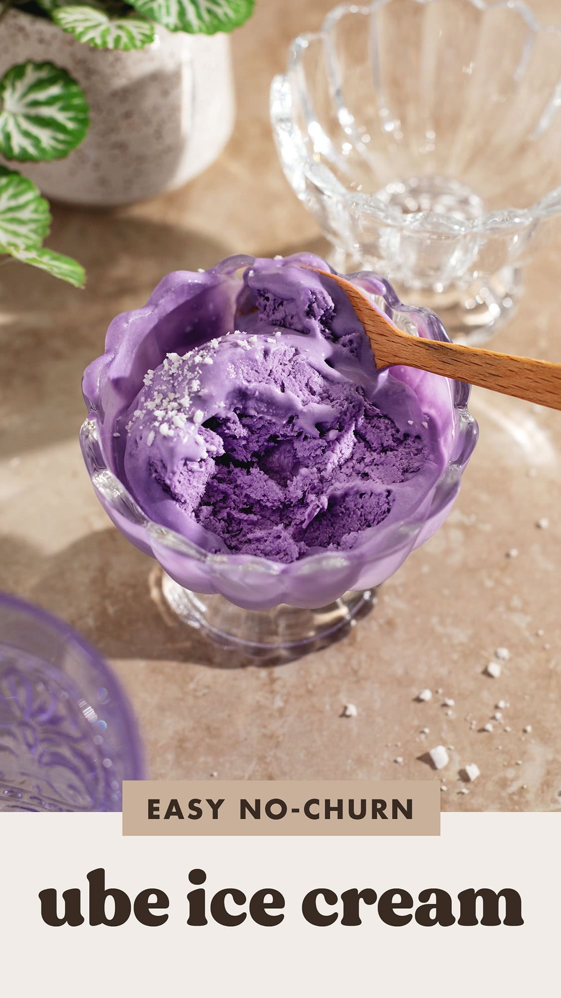 Ube Ice Cream (no-churn) - Teak & Thyme